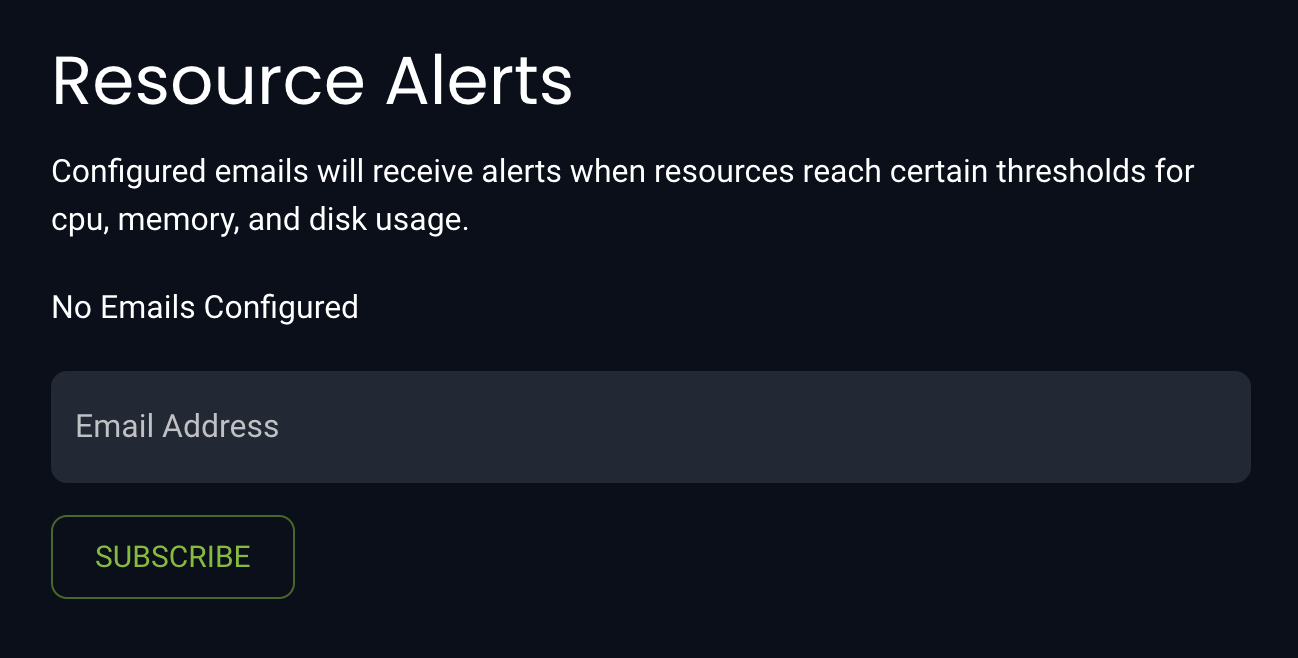 Resource Alerts – AutoPilot